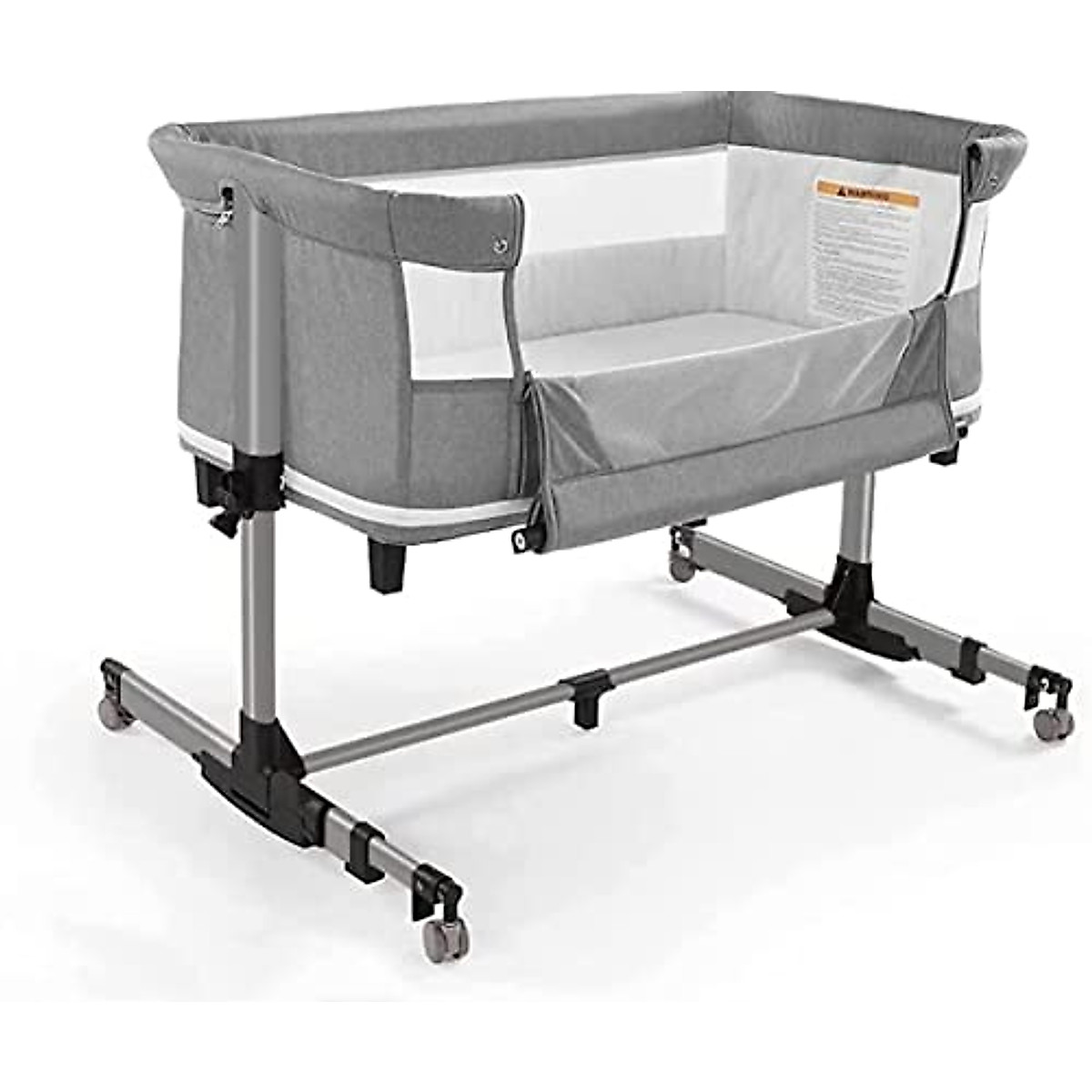 nordmiex Baby Crib,3 in 1 Bassinet for Baby,Bedside Sleeper Bedside Baby bassinets Crib for Newborn,Adjustable Portable Baby Bed for Infant/Baby,Gray