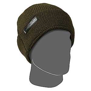 WOLVERINE Unisex Performance Beanie-Durable for Work and Outdoor Adventures (One Size Fits Most), Wool Watch-Dark Olive