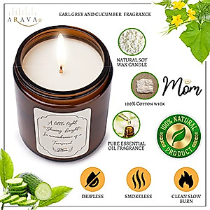 ARAVA in Loving Memory Candle | A Touching Sympathy Gift | Sympathy Gifts for Loss of Mom | Memorial Candle Bereavement Gift | Loss of Mother Sympathy Gifts
