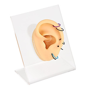 Stuppendux 46pc 20G 0.8MM Black Stainless Steel&Acrylic Nose Rings Hoop Nose Piercing Jewelry Nostril Jewelry for Women Men