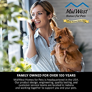 MidWest Homes for Pets Wire Mesh Pet Safety Gate, 32 Inches Tall & Expands 29-50 Inches Wide