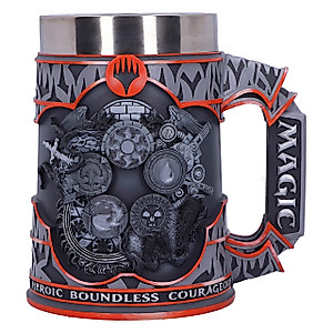 Nemesis Now Magic The Gathering Five Colour Wheel Tankard, Resin, Grey, 1 Count (Pack of 1)