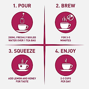 Red Raspberry Leaf Tea, 25 Raspberry Tea Bags Supports Fertility, Pregnancy, Prenatal Labor and Uterus Health, Caffeine Free Pure Leafs Raspberry Tea - Herbal Tea