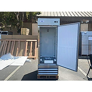 Commercial Refrigerator 1-Door Solid Upright Reach in Stainless Steel NSF 29" Width, Capacity 23 Cuft, Bottom Mounted Restaurant Quality Kitchen Cooler Fridge XB-27R-Dup-1