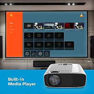 Philips NeoPix Ultra 2, True Full HD Projector with Apps and Built-in Media Player