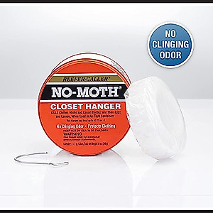 Reefer-Galler NO Moth Closet Hanger, Kills Clothes Moths, Carpet Beetles, Eggs & Larvae, Pack of 6