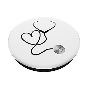 Heart Stethoscope PopSockets PopGrip: Swappable Grip for Phones & Tablets