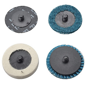 PROSHI 1/4 inch angle air die grinder with 4 pcs 2" roll lock sanding discs