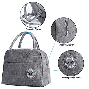 2 Pcs Lunch Bags, Insulated Lunch Bag, Reusable Cooler Lunch Tote Bag, Lunch Organizer Lunch Holder Lunch Box Bags with Pockets for Women/Men, Work, Picnic,Travel