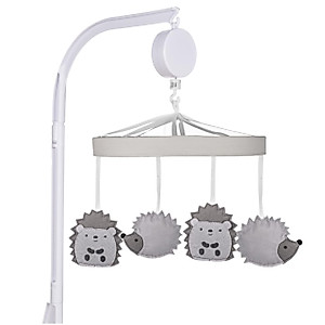 Sammy & Lou Hedgehog Baby Crib Mobile with Music, Crib Mobile Arm Fits Standard Crib Rail