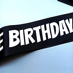Birthday Dude Sash for Birthday Boy, Birthday Sash for Men, Birthday Party Decorations and Supplies for Boys, Birthday Gifts for Husband, Boyfriend, Son, Brother