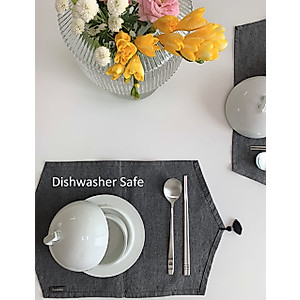 cozymomdeco Korean Made Silver Color Cutlery Spoon Chopsticks 18-10 Stainless Steel Printed Traditional Pattern_2 SET