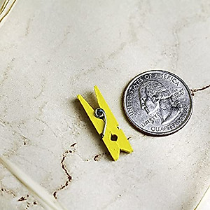 Juvale Mini Wooden Clothespins for Crafts (1 x 0.25 in, 300-Pack)