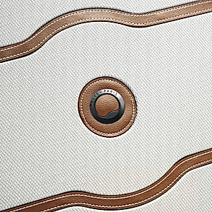 DELSEY PARIS Chatelet Air Hardside Luggage, Spinner Wheels, Champagne White, Checked-Large 28 Inch