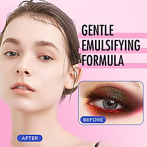 BEPHOLAN Cluster Lash Glue Remover 100ml, DIY Eyelash Extension Remover, Bond & Seal Adhesive Professional & Self Use, for Sensitive Eyes, Eye Makeup & Mascara Remover