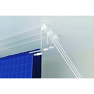 Greenway GCL3LL Laundry Lift 3-Bar Ceiling-Mounted Clothes Dryer