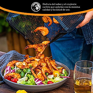 Pigtail Food Flipper Set - 17 & 12 Inch Meat Hooks & Turners With Steel Shafts & Color Coded Handles - Use In Place Of Tongs, Spatula & Meat Fork For BBQ Ribs, Steak, Chicken, Sausage, Vegetables