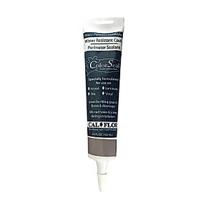 CalFlor CA49601CF, Gray ColorSeal Flexible Sealant for use on Wood, Laminate, Tile, Stone, Vinyl and Any Hard Surface, 5.5 oz, 5 Fl Oz