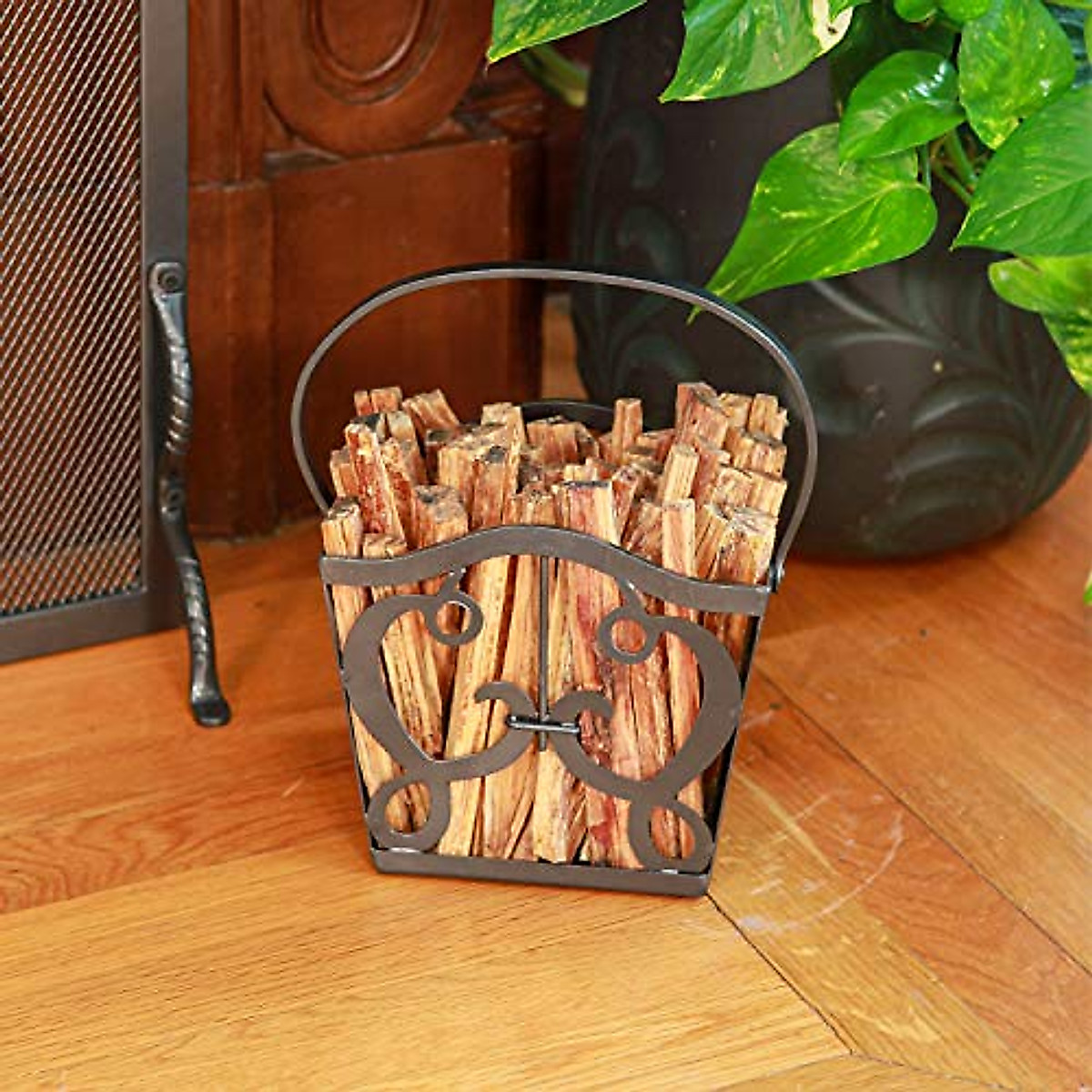 Minuteman International Cypher fatwood Holder Basket Caddy, Graphite