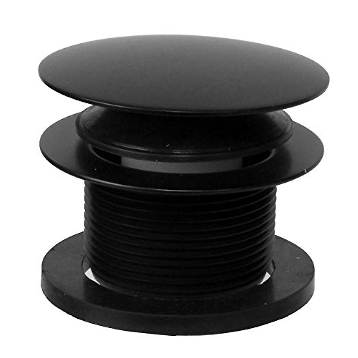 Westbrass Mushroom Tip-Toe Tub Trim Set with Floating Faceplate, Matte Black, D398RK-62