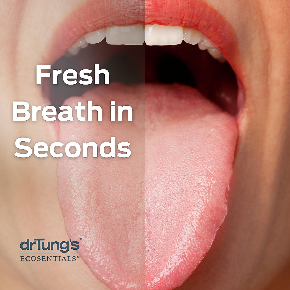 DrTung’s Stainless Steel Metal Tongue Scraper - Tongue Cleaner for Adults, Kids, Helps Freshen Breath, Easy to Use Comfort Grip Handle, Comes with Fabric Travel Pouch - 1 Pack