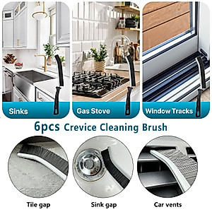 Gap Cleaning Brush, Dead Corners Multifunctional Brushes,Bathroom Crevice Gaps Cleaning Brush，Clean The Dead Corners of Bathroom Kitchen Tiles for Bathroom Kitchen Tiles Window Slots (5pcs)