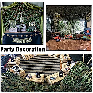 FullLit Camo Netting, Camouflage Netting, Hunting Blind Camo Net, Army Party Decorations, Sunshade Fence Nets, Lightweight, Bulk Roll, Mesh, Great for Camping, Shooting, Photograph, Car Cover, Outdoor