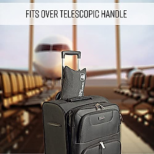 GForce Jersey Knit Travel Blanket| Packable| Fits Over Handle | Soft| Easy to Travel| Grey | Travel | Bag | Blanket |