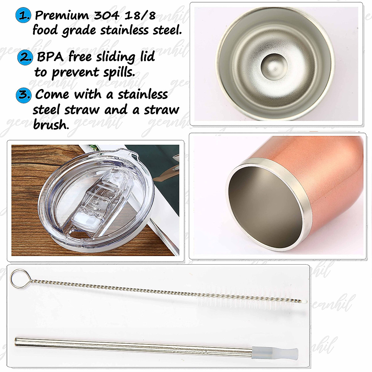 GEANHIL Being My Sister Is the Only Gift You Need-Sister Tumbler Gift-Sister in Law Tumbler Gift-Birthday Christmas Gifts for Sister from Sis Brother-12oz Rose Golden Tumbler Coffee Cup Mug