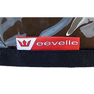 Eevelle USA Solarcap Universal Tinted Forklift Cover - Heavy Duty, Waterproof Vinyl - OSHA Compliant - Universal Fit, Sun & Rain Protection, 53"L x 45"W – Black