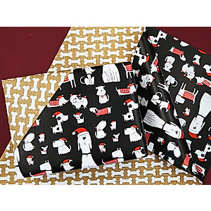 Dog Reversible Gift Wrapping Paper for Boys Girls Women Men, Cute Pet Puppy Dog Bone Design Folded Flat Sheets, Gift Wrap Perfect for Birthday, Holiday, Party, Baby Shower, Christmas All Occasion