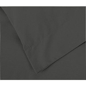 Duver Cover Dark Grey Duvet Covers Super King Size- Washed Cotton Like Soft Duvet Cover Set 3 Pieces with Zipper Closure, 1 Duvet Cover 98X108 inches and 2 Pillow Cases (Super King-Dark Grey Solid)