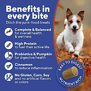 Dave's Pet Food Digesti-Bites Easy to Digest Freeze Dried Chicken Dog Treats with Pumpkin Fiber & Probiotics, Complete & Balanced Nutritious, Freeze Dried Dog Food Topper, USA Made (12 oz)