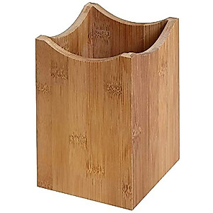 YBM HOME Bamboo Utensil Holder for Kitchen Cooking Tools, Cutlery, and Silverware 331