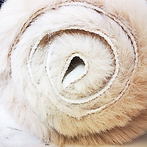 Ghouse Soft Faux Sheepskin Fur Rug 2x4 Light Brown Beige Fluffy Rug Bedside Rug Plush Rug Shag Nursery Rug Carpet Area Rug for Living Room Bedroom Playing Room Decor