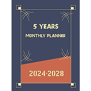 5 Years Monthly Planner 2024-2028: Calendar Schedule Organizer 2024-2028, 171 Pages.
