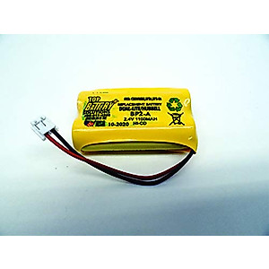 2PC Dual-LITE BP2-A Ni-CD 2.4v 1100mAh CSXWREB3 HUBBEL Battery BP2A BP2-0A 0BP2-0A Battery Pack Replacement for Exit Sign Emergency Light