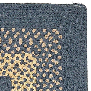 Colonial Mills Yucatan Braided Area Rug, 4X6, Blue