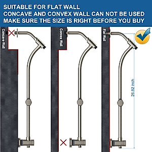 High Pressure Handheld/Rain 82-mode 3-way Shower Head Combo with 25.75" Adjustable Drill-free Stainless Steel Slide Bar, Pet & Tub Power Wash and Anti-clog Nozzles, with 5ft Hose - Brush Nickel