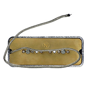 FLEOR Alnico 5 Single Coil Pickup Soap Bar Pickups Chrome P90 Neck & Bridge Pickup Set