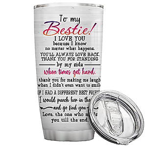 Friendship Gifts For Best Friend Women - 20 oz Stainless Steel Insulated Tumbler Cups - You Are My Person Unique Gift For Besties, Soul Sister, Birthday Christmas Gift Idea For Women