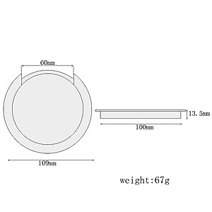 Guitar Soundhole Cover, 4 inch Sound hole Rubber Cover for Acoustic Guitar (Brown)