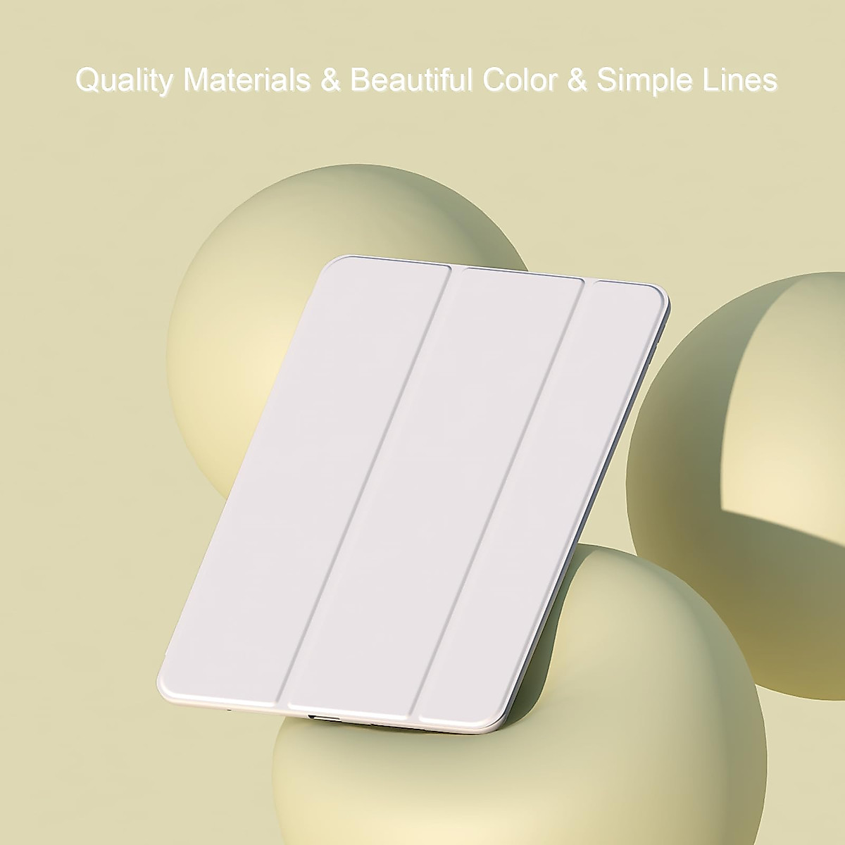 Divufus Case for iPad Air 3 / Pro 10.5 Inch, Lightweight Slim Soft TPU Trifold Stand Smart Cover, Auto Sleep/Wake Case with Pencil Holder for iPad Air 3rd Generation/Pro 10.5 - Gray