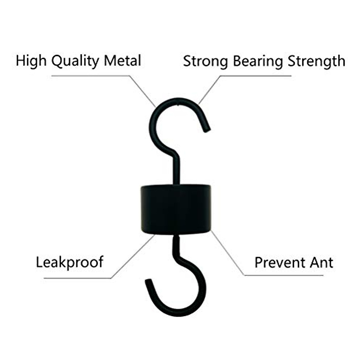 REZIPO 4 Pack Hummingbird Feeders Accessory Hooks, 2 Hooks with 2 Hummingbird Feeder Brushes