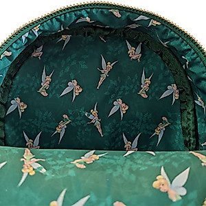 Loungefly Tinkerbell Green Sequin Mini Double Strap Shoulder Bag