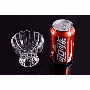 VanEnjoy Glass Bowl Set in Safe Package - Mini Prep, Dip, Dessert, Ice Cream, Bar Snack Dish Bowls - Set of 4, 4 Oz