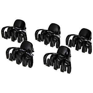 24 Pack Small Octopus Hair Clips 1.2 Inch Mini Claw Hair Clips for Girls and Women Jaw Clips Durable Strong Grip Lay Down Claw Clip