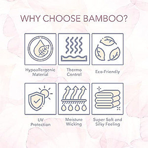 SINCERELY COZY – Baby Swaddle Blankets, Newborn Swaddle and Headband Set for 0-3 Months, Newborn Blankets for Baby Girls, Made of Bamboo Rayon, Rose Petal Love