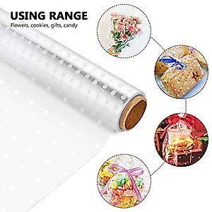 Cabilock Clear Cellophane Wrap Roll 17 in ×100 ft 2 Rolls Cellophane Wrapping Paper for Favor Gift Baskets Flowers Arts & Crafts Treats