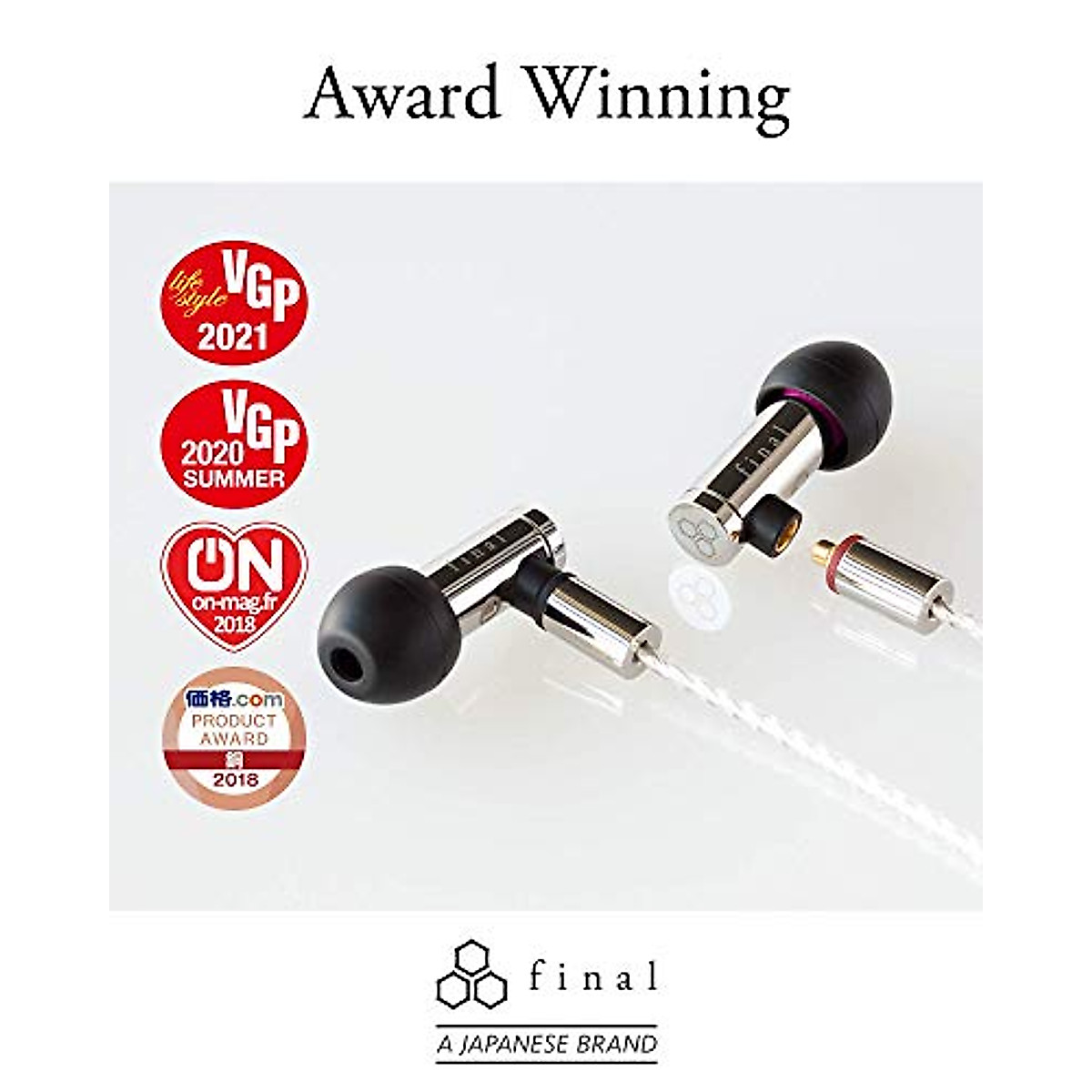 Final E5000 High Resolution Sound Isolating In-Ear Headphones Earphones